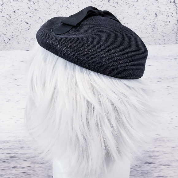 Vintage | Accessories | Vintage 95s Kutz Black Retro Hat | Poshmark